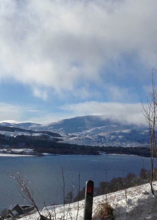 Loch Tummel and Tummel Bridge in Scotland
